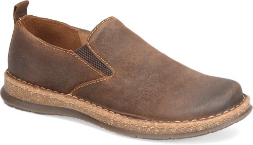 Born Men's Bryson Slip On Loafer - Dark Brown Glazed Ginger BM0010306 ...