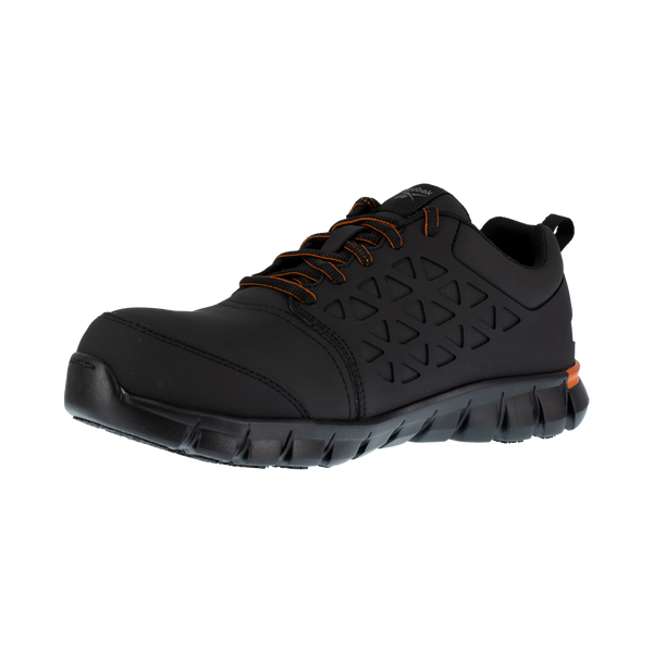 Reebok Men's Sublite Cushion Athletic Composite Toe Work Shoe - Black ...